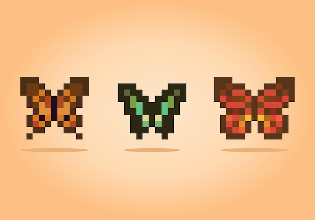 Vibrant Pixel Butterfly Collection for Versatile Design | Jiffy Designs
