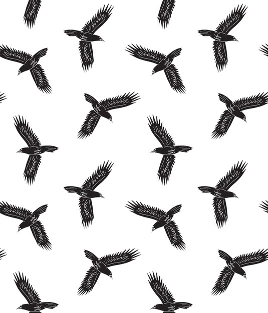 Soaring Silhouettes: A Flock of Majestic Ravens in Flight | Jiffy Designs