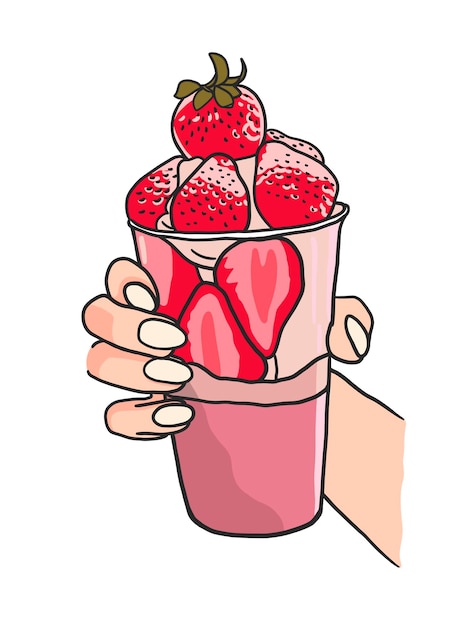 Delectable Strawberry Delight in a Refreshing Drink | Jiffy Designs