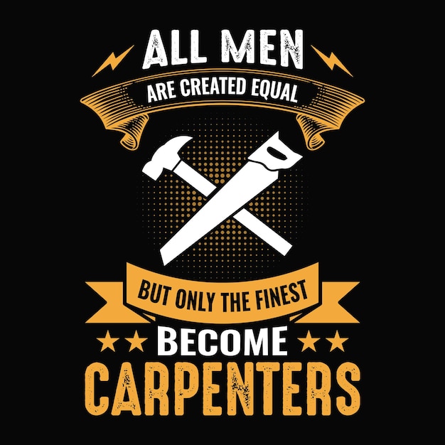 Inspiring Carpentry Slogan with Crossed Hammers and Motivational Text ...