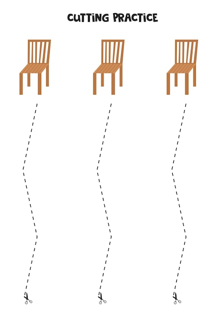 Wooden Chairs Await Cutting Practice | Jiffy Designs