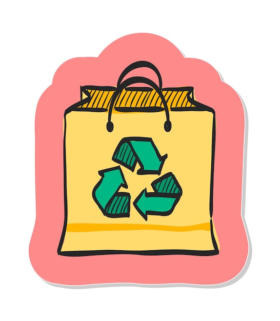 Vibrant Recycling Tote Bag Illustration | Jiffy Designs