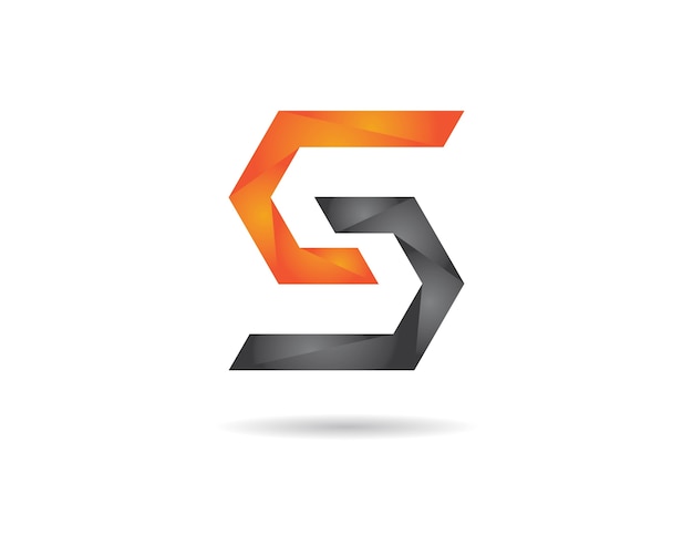 Vibrant Overlapping Geometric S-Shaped Symbol | Jiffy Designs