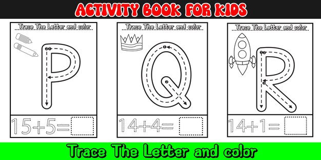 Engaging Activity Book for Kids: Trace Letters, Count, and Color ...