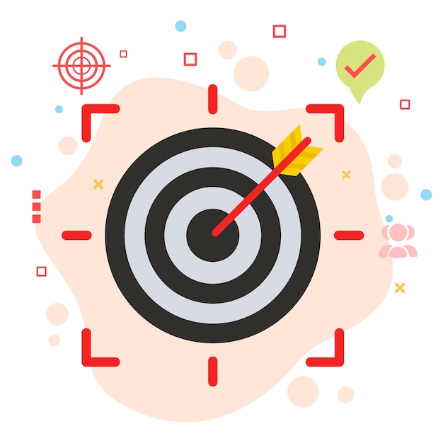 Bullseye Target with Colorful Geometric Shapes | Jiffy Designs