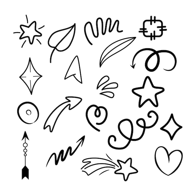 Versatile Collection of Stylized Graphic Elements and Symbols | Jiffy ...