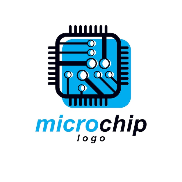 Sleek and Sophisticated Microchip Logo Design | Jiffy Designs