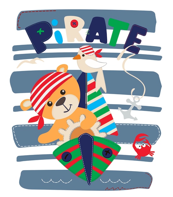 Playful Pirate Pup Sailing the Seas of Adventure | Jiffy Designs