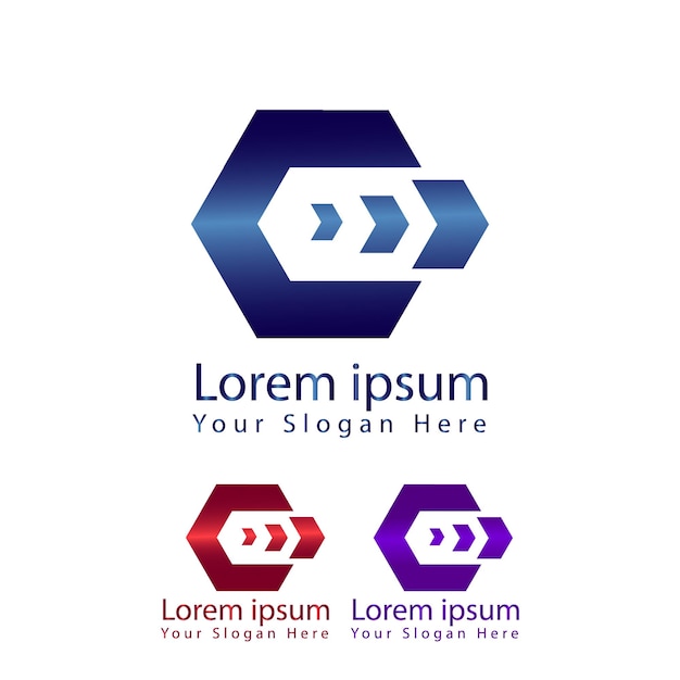 Vibrant Hexagonal Arrows: A Sleek and Dynamic Logo Design | Jiffy Designs