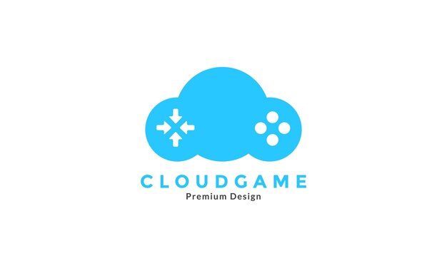 Vibrant Cloud Gaming Logo with Playful Controller Icon | Jiffy Designs