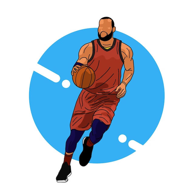 Dynamic Basketball Player in Action | Jiffy Designs