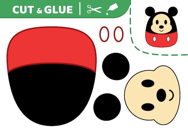 Charming Mickey Mouse Cut-and-Glue Craft Kit | Jiffy Designs
