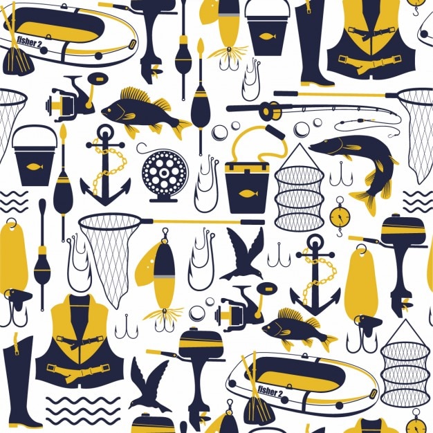 Nautical Elements Collection with Anchors, Boats and Sea Motifs | Jiffy ...