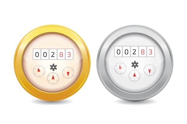 Retro Analog Counters with Vintage Dial Design | Jiffy Designs