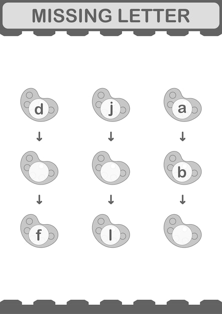 Captivating Missing Letter Puzzle with Unique Designs | Jiffy Designs
