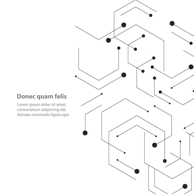 Geometric Hexagonal Interconnected Nodes and Shapes | Jiffy Designs