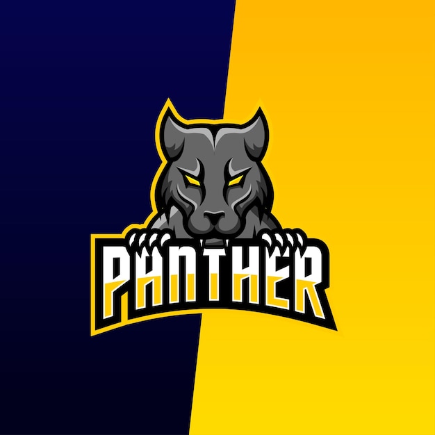 Fierce Panther Mascot Logo with Bold Typography | Jiffy Designs
