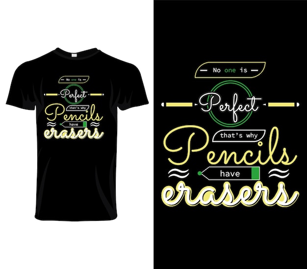 Vibrant Typography Design for Perfect Pencils and Erasers | Jiffy Designs