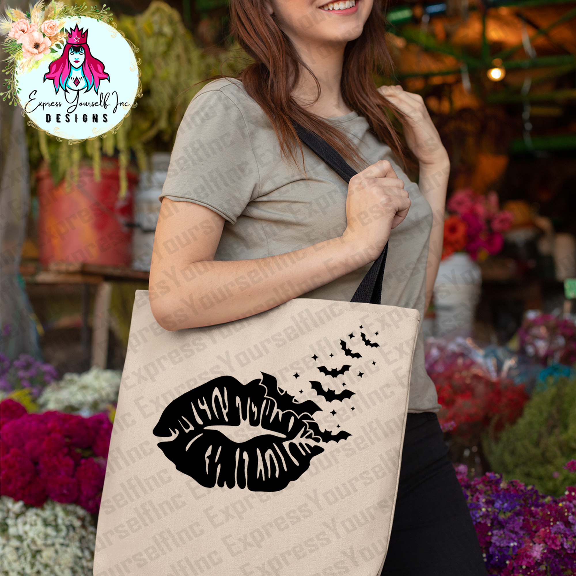 Bats Lips Halloween svg, Halloween Lips svg, Halloween Bats svg, Spooky ...