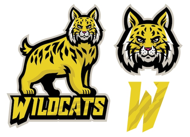 Fierce and Ferocious Wildcats Emblem with Striking Tiger Imagery ...