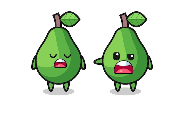 Adorable Pear Characters in Vibrant Green Hues | Jiffy Designs