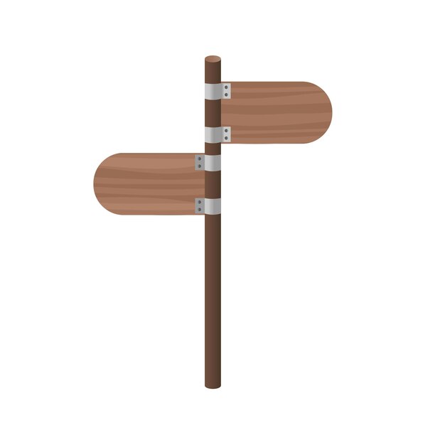 Rustic Wooden Directional Signs on White Background | Jiffy Designs