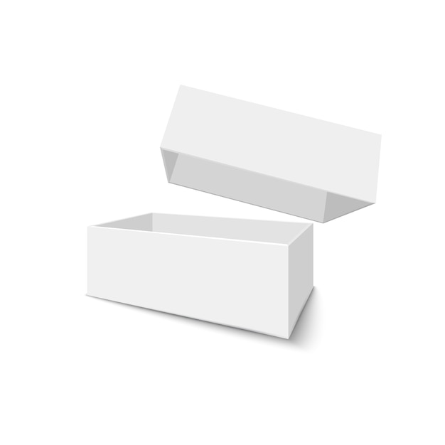 Minimalist White Rectangular Box with Lid | Jiffy Designs