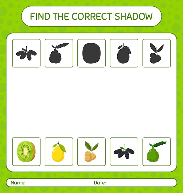 Matching Fruit Shadows: A Fun Visual Puzzle | Jiffy Designs
