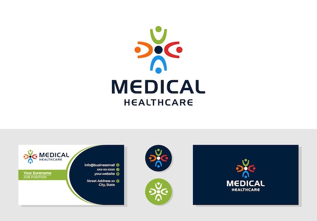 Vibrant Medical Insignia with Colorful Geometric Symbols | Jiffy Designs