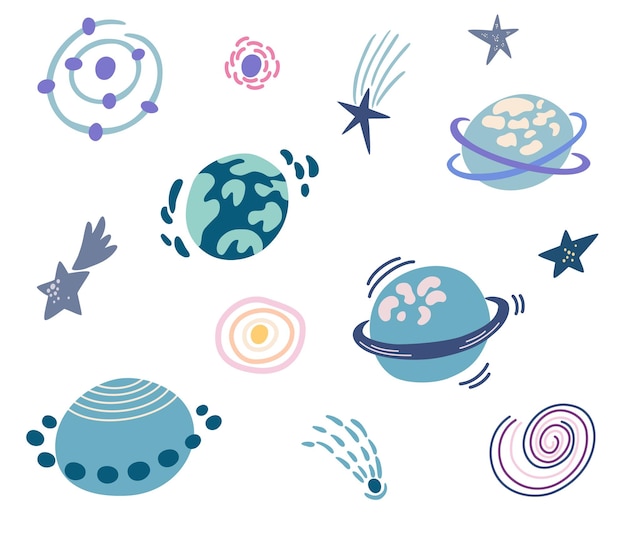 Vibrant Celestial Collection of Interstellar Symbols and Shapes | Jiffy ...