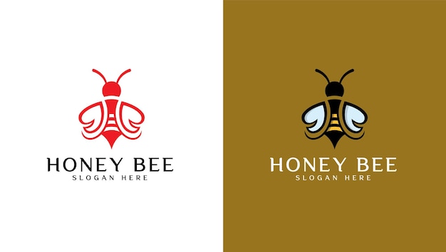 Whimsical Honey Bee Logos with Vibrant Color Contrast | Jiffy Designs
