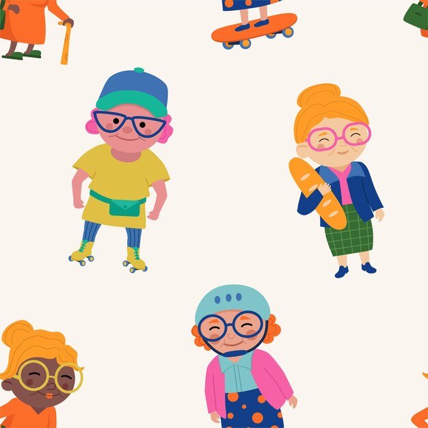 Quirky and Colorful Character Collection for Vibrant Designs | Jiffy ...