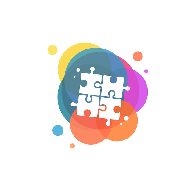 Vibrant Puzzle Pieces Forming Collaborative Connection | Jiffy Designs
