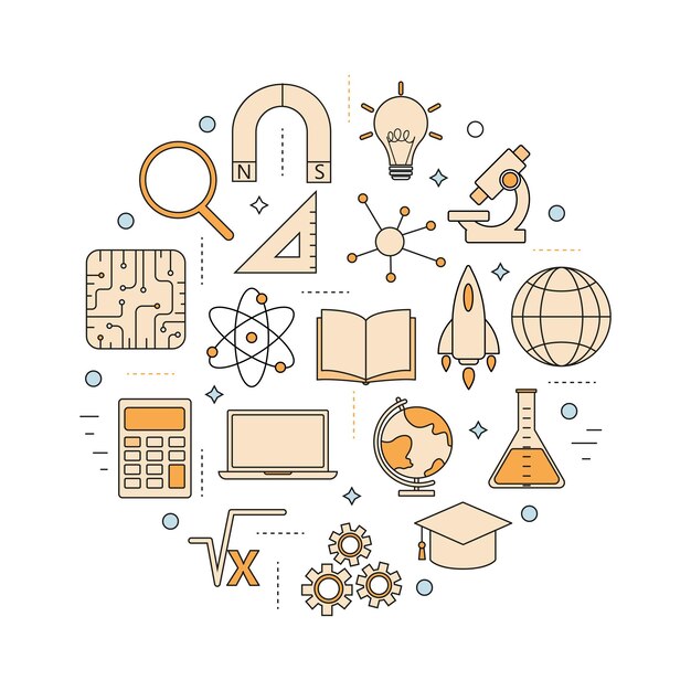 Vibrant Symbols of Scientific Discovery and Innovation | Jiffy Designs