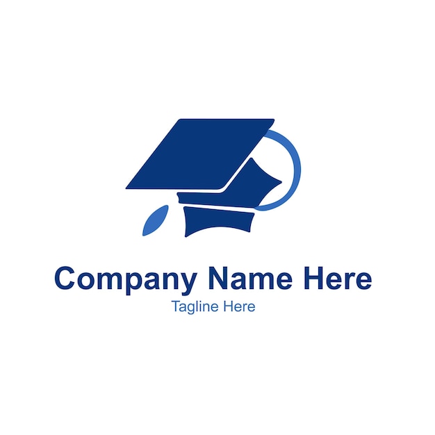 Elegant Graduation Cap Emblem with Swoosh Design | Jiffy Designs