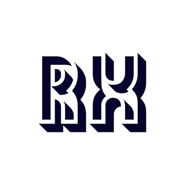 Geometric Monogram with Bold Overlapping Typography | Jiffy Designs