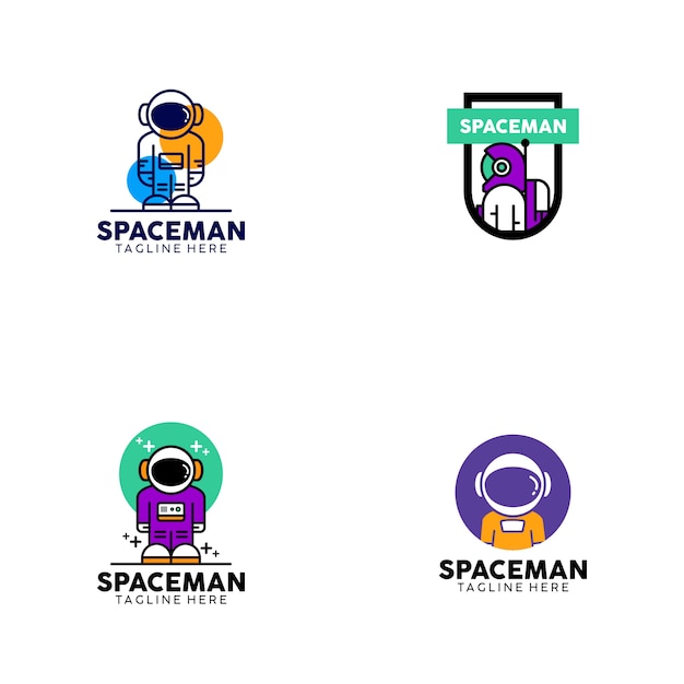 Vibrant Spaceman Illustrations with Retro Sci-Fi Aesthetics | Jiffy Designs