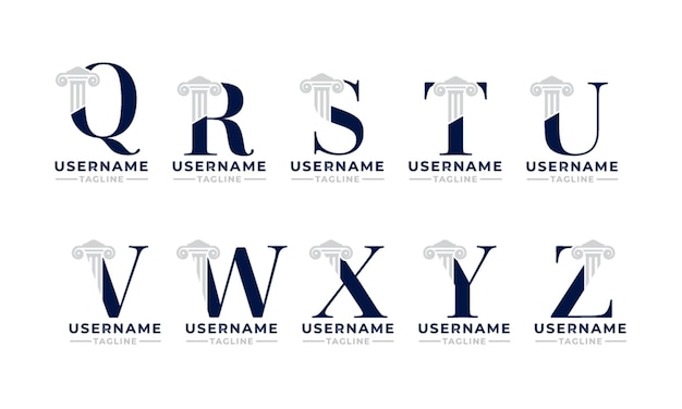 Elegant Greek-Inspired Typographic Logos with Iconic Columns | Jiffy ...