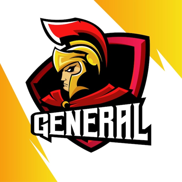 Powerful Spartan Warrior Mascot Logo for General | Jiffy Designs