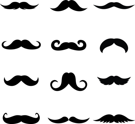 Mustache Icon Set. Vector Set Of Hipster Mustache | Jiffy Designs