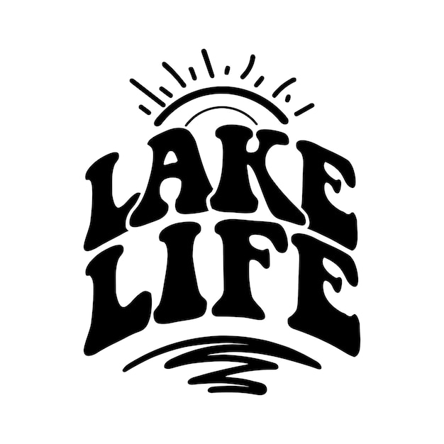 Captivating Lake Life Silhouette with Radiant Sun Rays | Jiffy Designs