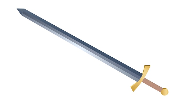Majestic Longsword with Golden Hilt and Guard | Jiffy Designs
