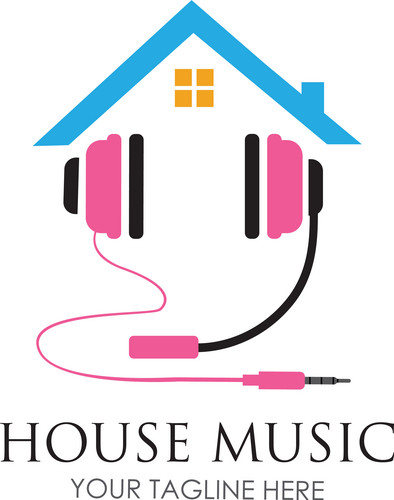 House Music Logo Images Illustration Design Template | Jiffy Designs