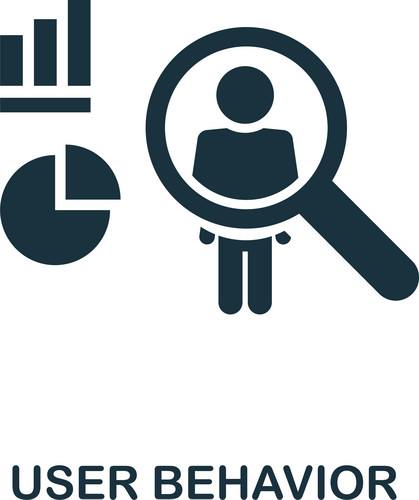 User Behavior Icon. Monochrome Style Design From Big Data Collection ...