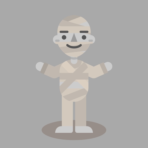 Geometric Stylized Figure with Friendly Smile and Neutral Tones | Jiffy ...