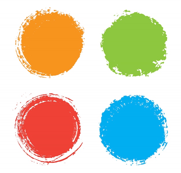 Vibrant Splattered Circles in Bright Primary Colors | Jiffy Designs