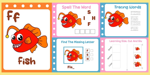Vibrant Collection of Engaging Educational Fish-Themed Activities ...