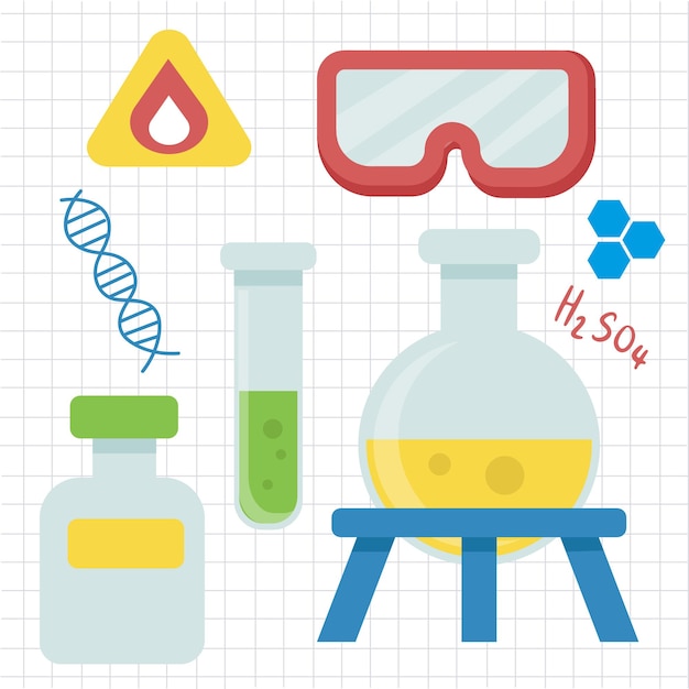 Vibrant Scientific Symbols in a Lab Setting | Jiffy Designs