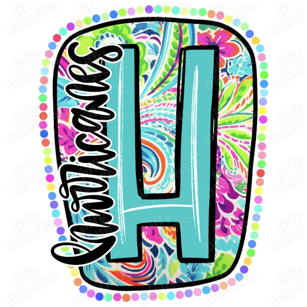 'Quarantine' Vibrant Psychedelic Letter H Surrounded by Colorful Swirls ...