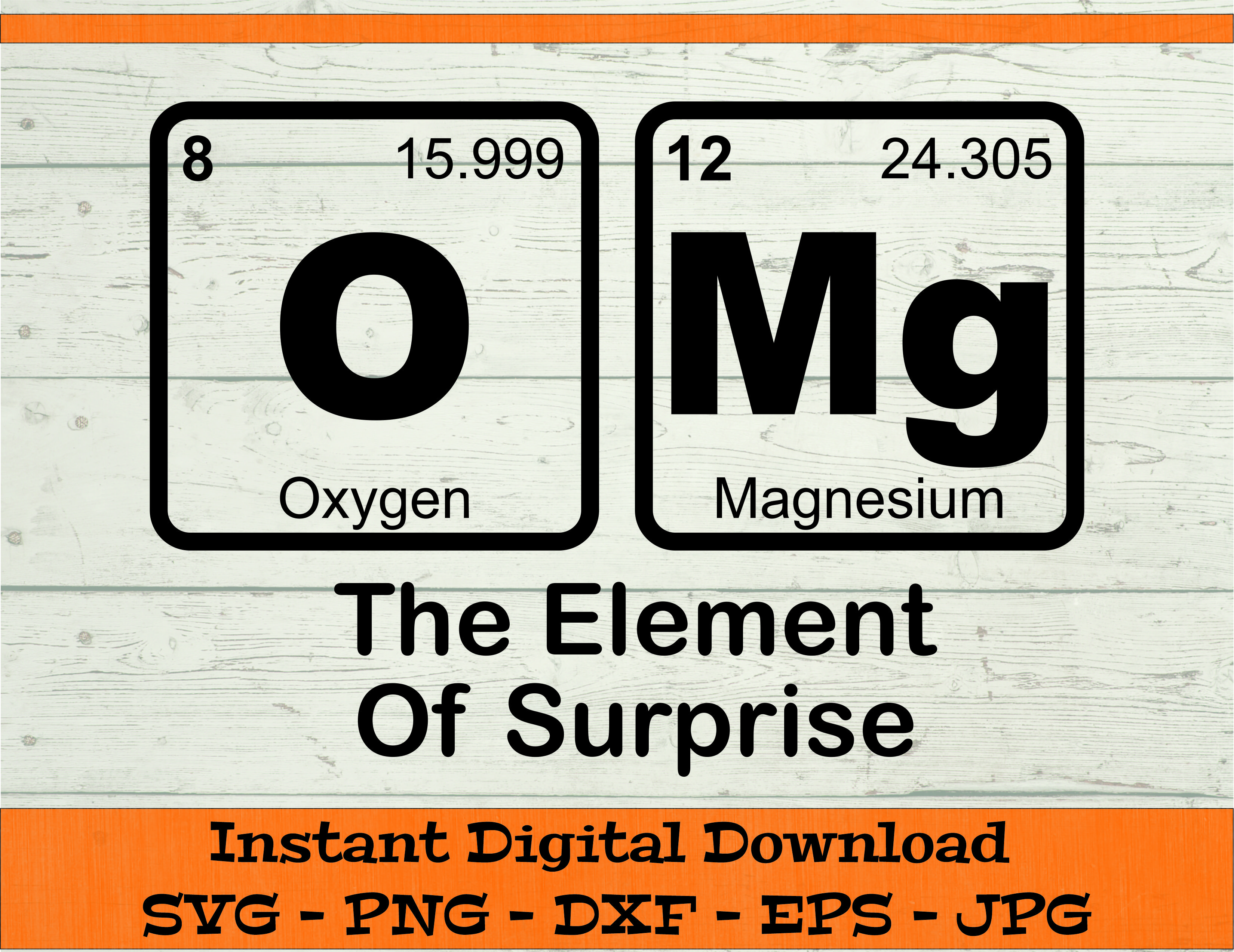 'The Element of Surprise' Featuring Periodic Table Symbols in Bold ...